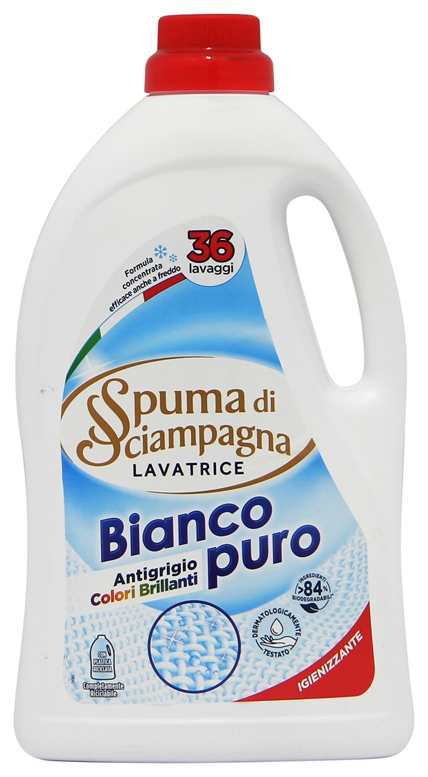 Detersivo SPUMA DI SCIAMPAGNA LAVATRICE BIANCO PURO, test e recensione ...