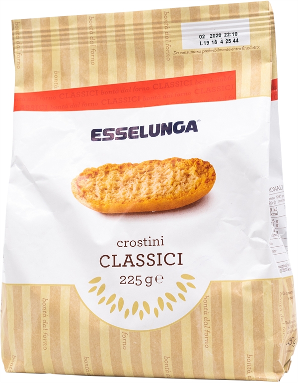 Test e Recensione ESSELUNGA CROSTINI CLASSICI | Altroconsumo