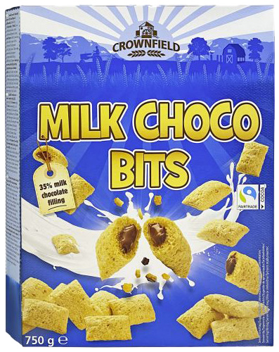 Test e Recensione CROWNFIELD (LIDL) MILK CHOCO BITS | Altroconsumo